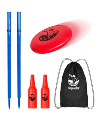 ropoda Outdoor Games - Flying Disc Game Set, Fun Bottle Drop Yard Games ...