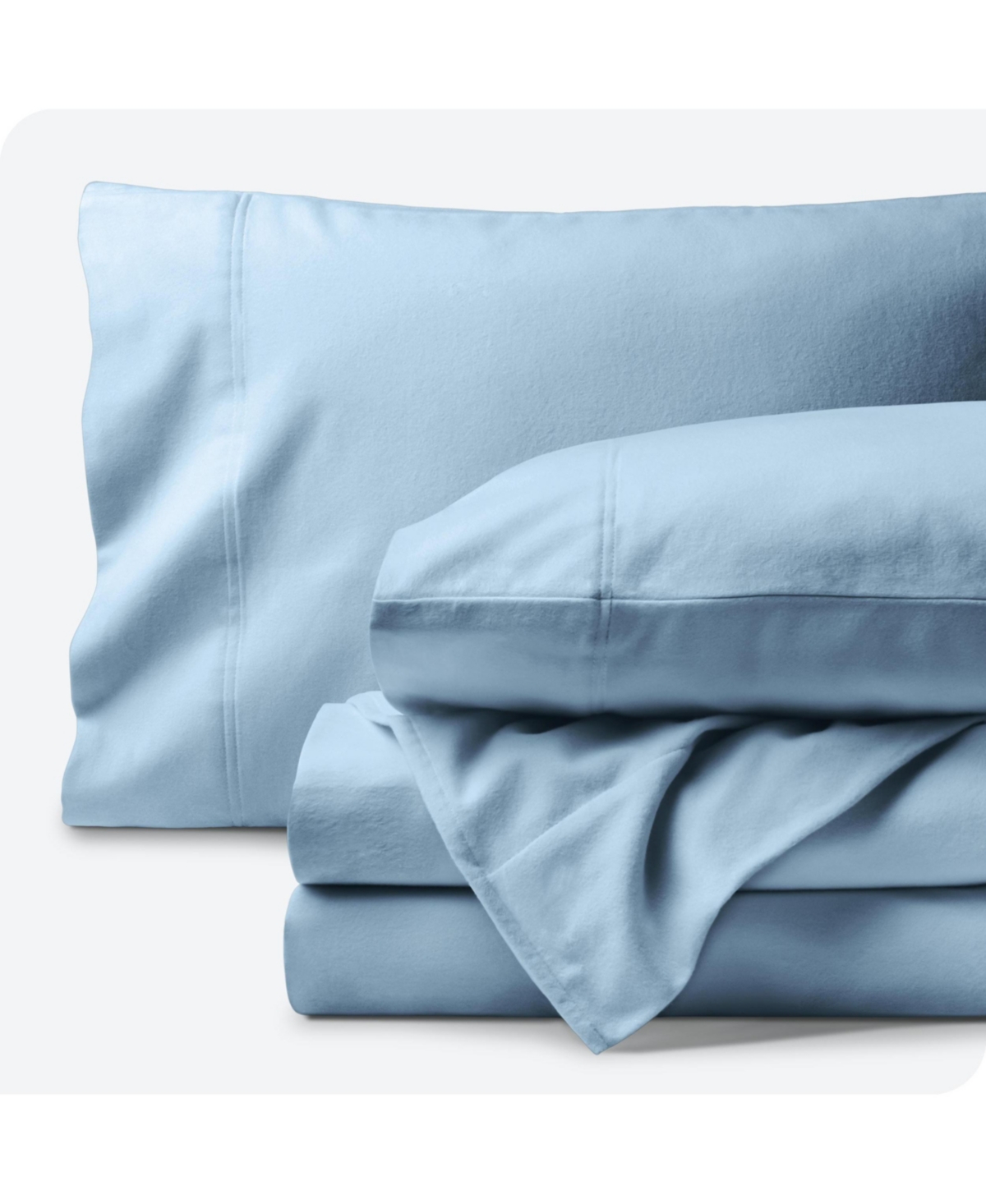 Click here for Bare Home Organic Flannel Sheet Queen - Light blue prices