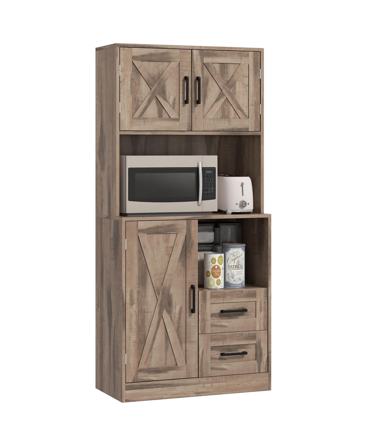 Click here for Homcom Farmhouse Kitchen Pantry  71 Tall Storage C... prices