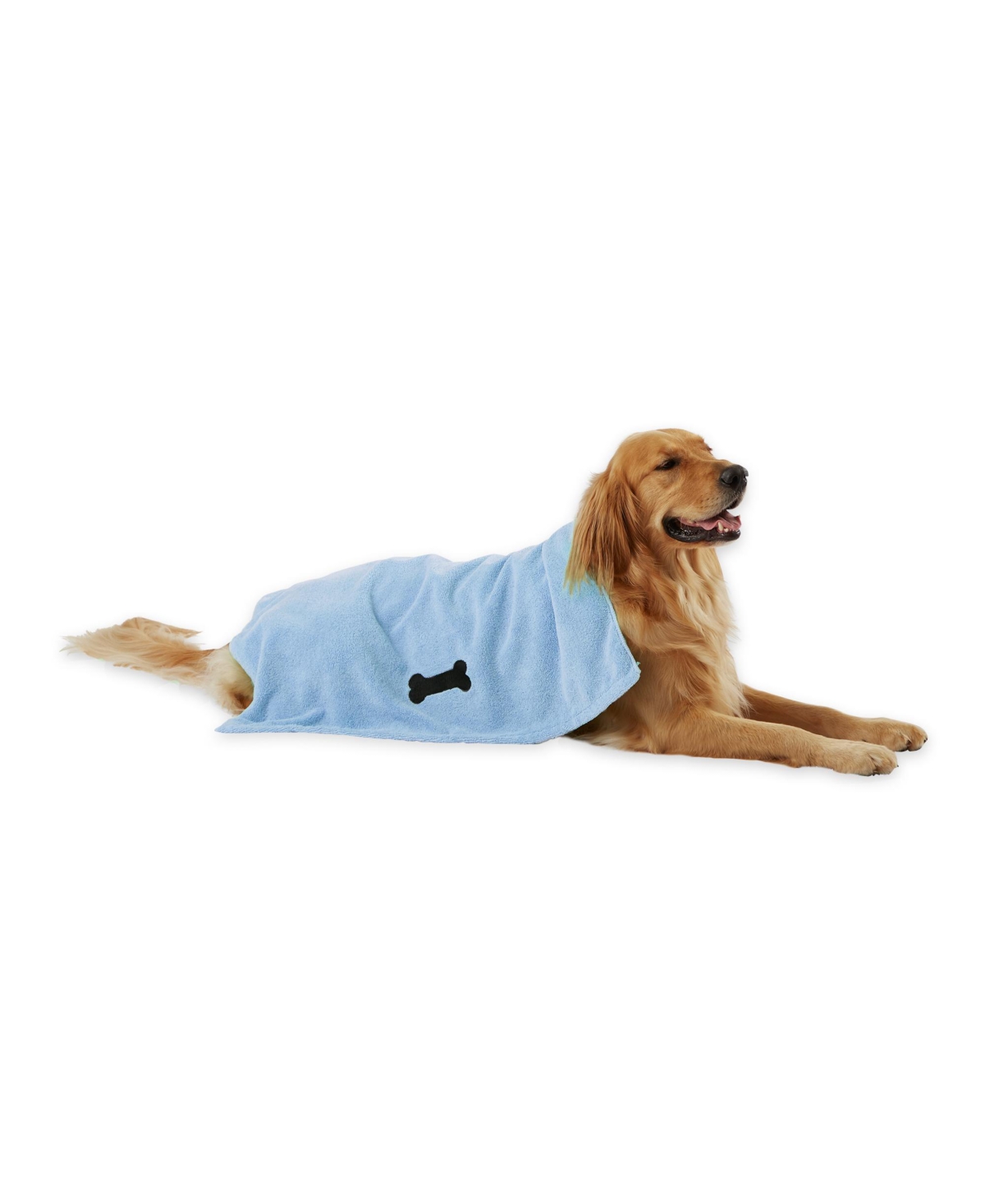 DII Blue Embroidered Bone Pet Towel