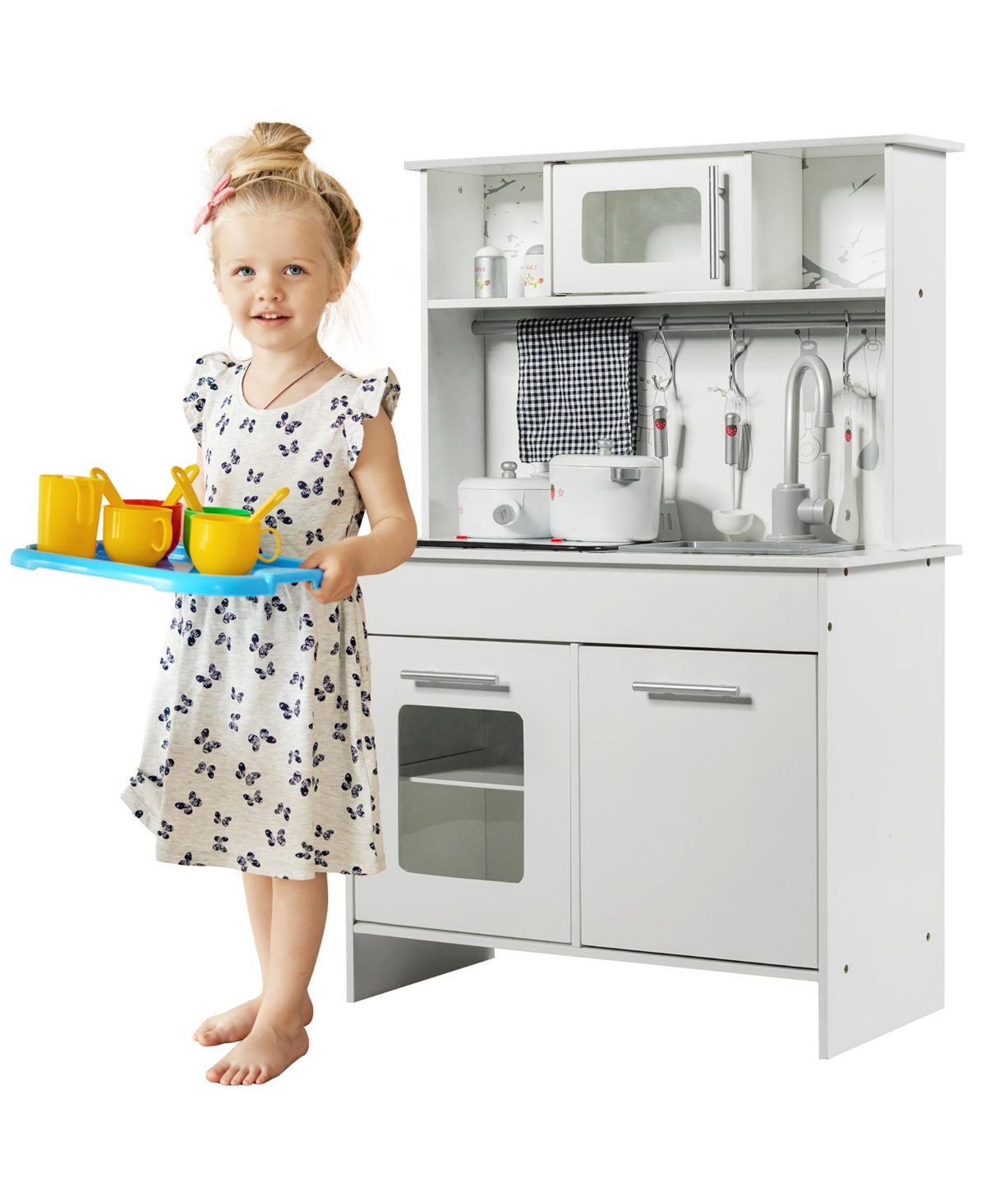 Click here for Wood Kitchen Toy Kids Cooking Pretend Play Set Woo... prices