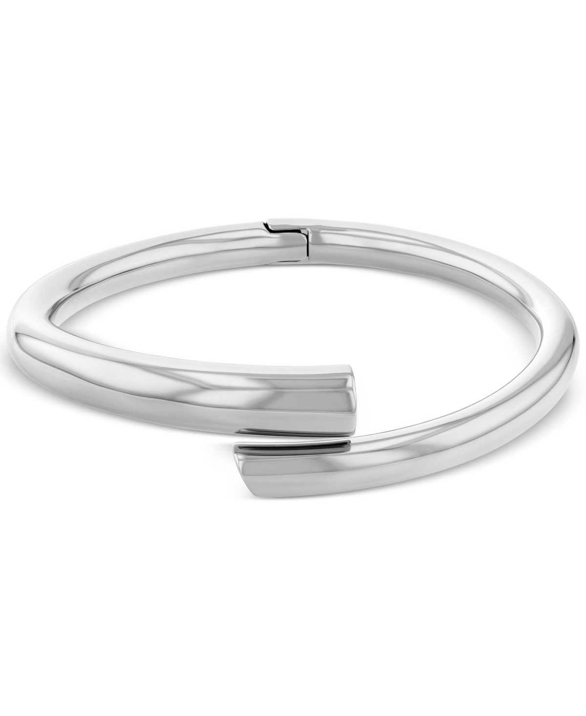 Click here for Calvin Klein Silver-Tone Ck Spiral Hinge Bracelet... prices