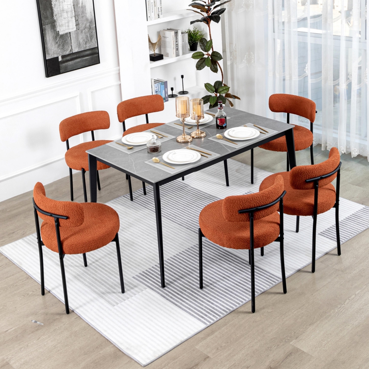 Click here for Dyhome Dining Chairs Set of 6  Mid-Century Modern... prices