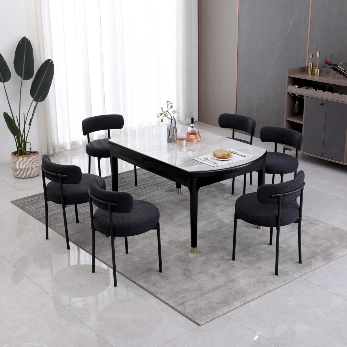 Click here for Dyhome Dining Chairs Set of 6  Mid-Century Modern... prices