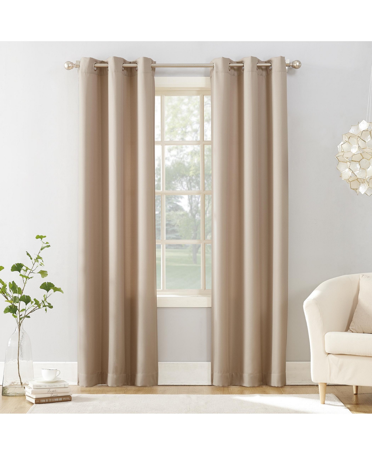 Click here for Valerie Heathered Texture Semi-Sheer Grommet Curta... prices