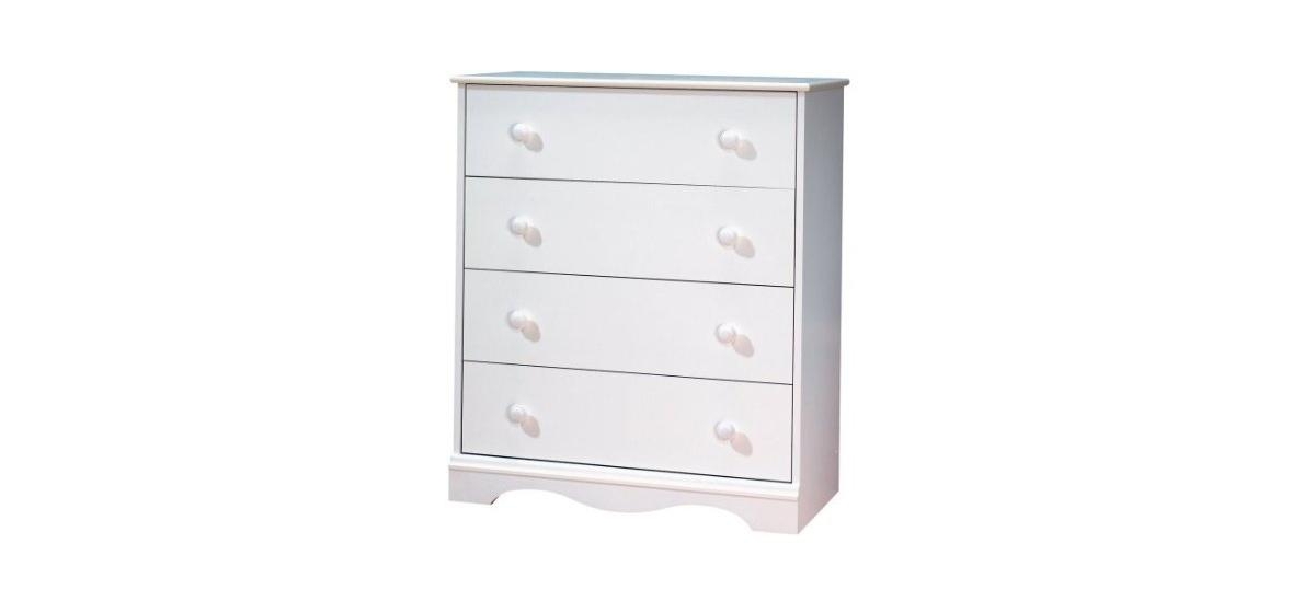 Click here for Slickblue 4 Drawer Bedroom Chest with Wooden Knobs... prices