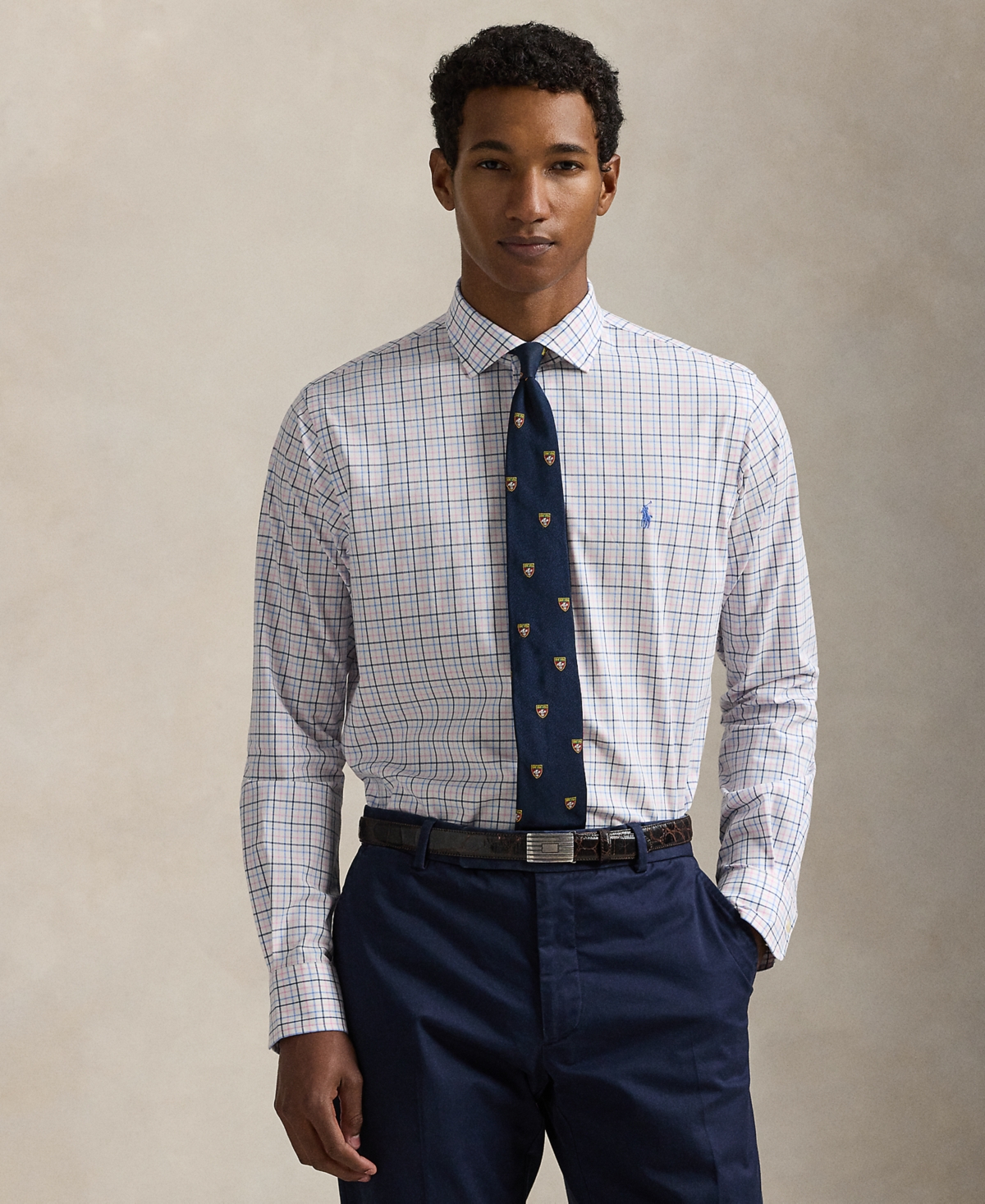 Click here for Polo Ralph Lauren Mens Slim-Fit Stretch Poplin Shi... prices