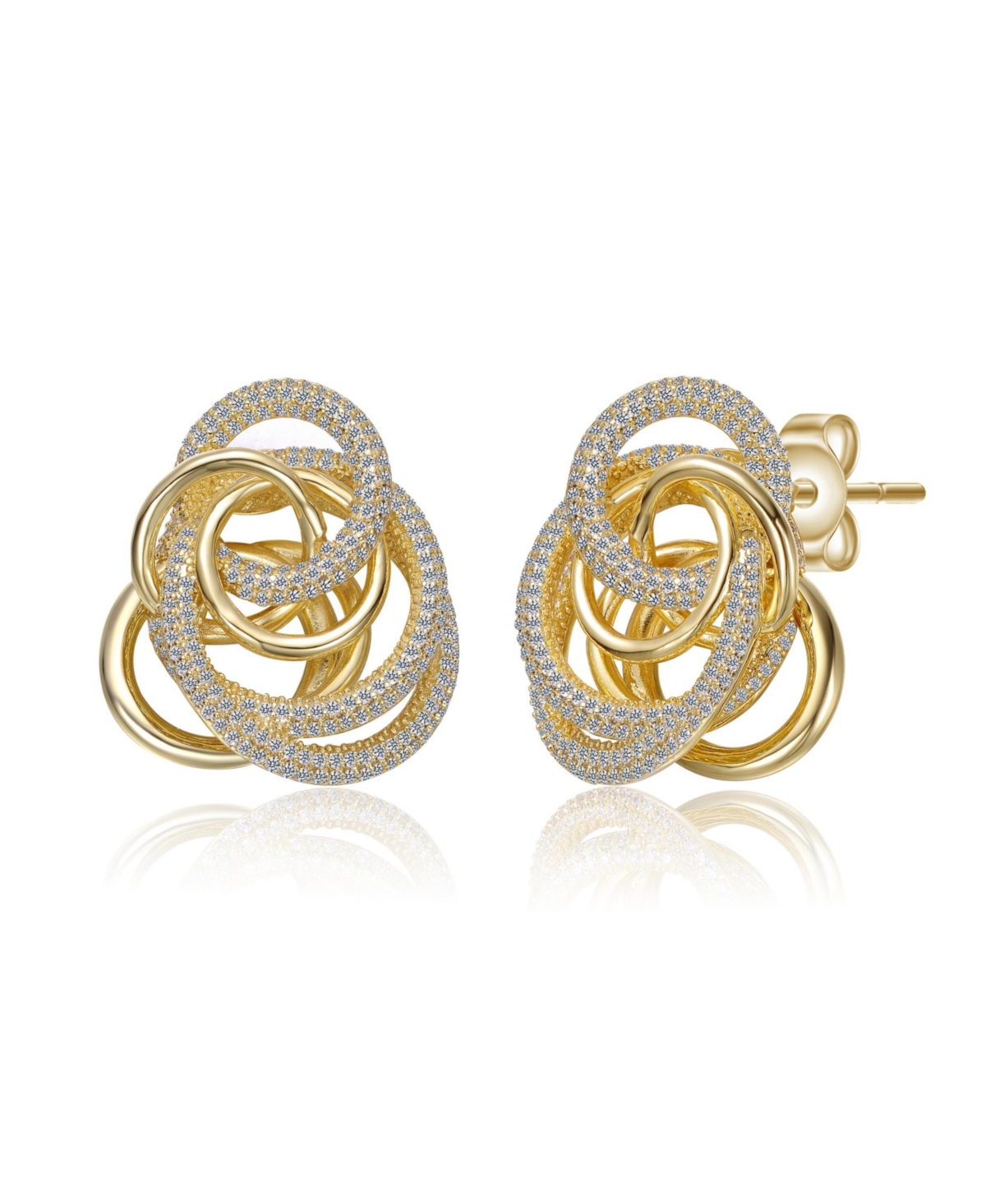 Click here for 14k Gold Plated Multiple Eternity Circle Love Knot... prices
