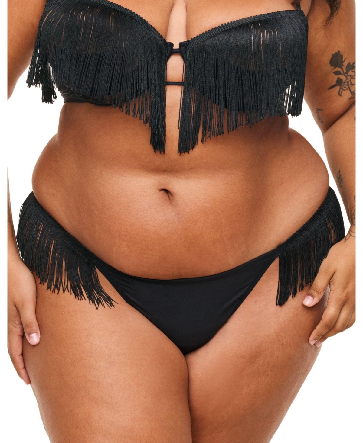 Click here for Adore Me Plus Size Cece Cheeky Panty - Black prices