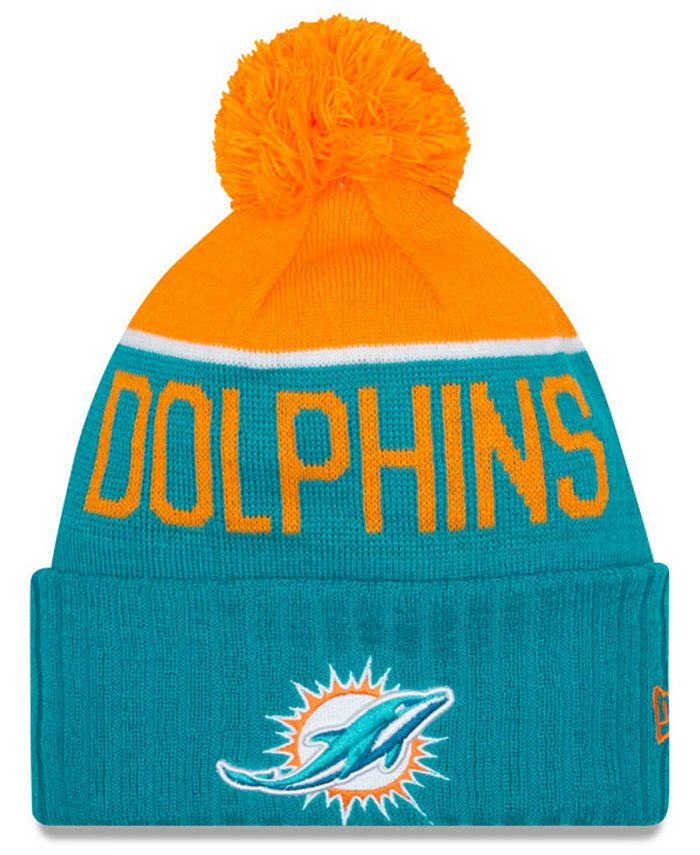 New Era Miami Dolphins Sport Knit Hat - Macy's