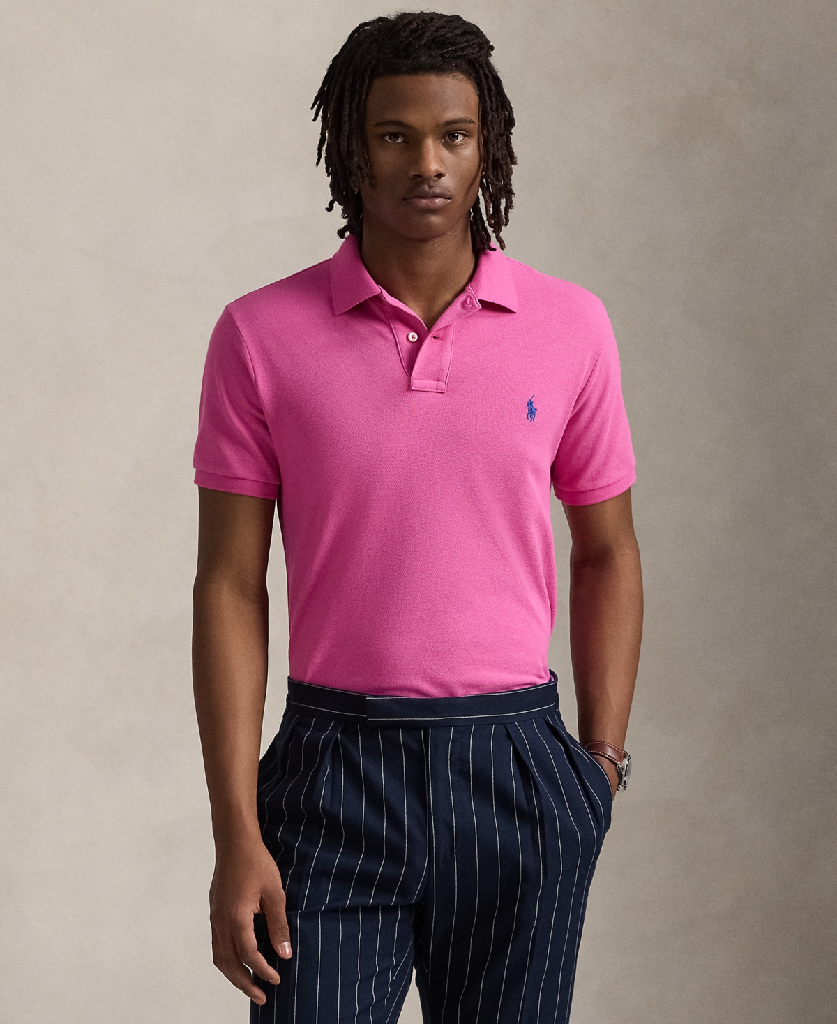 Click here for Polo Ralph Lauren Mens Cotton Custom Slim Fit Mesh... prices