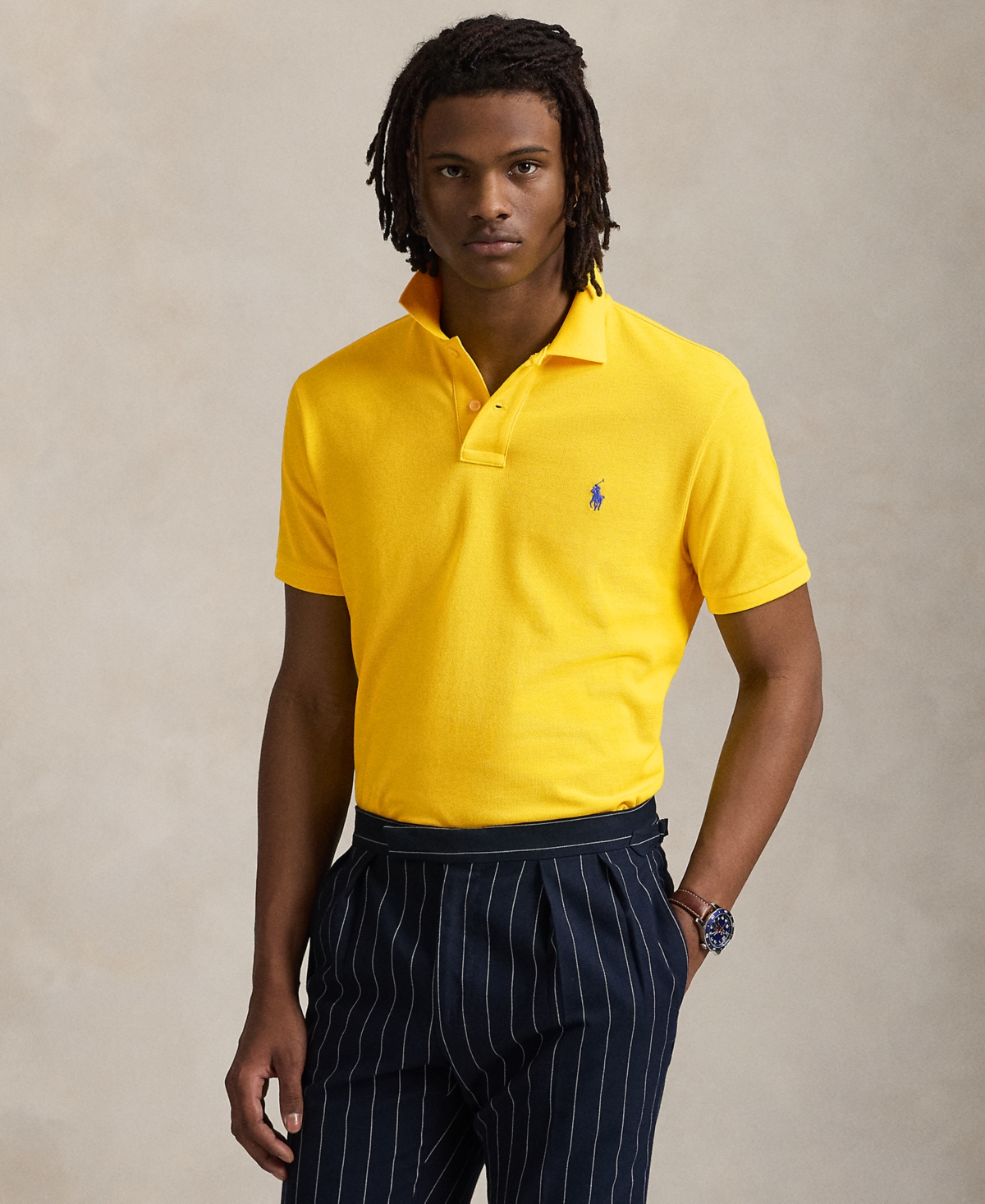 Click here for Polo Ralph Lauren Mens Classic-Fit Cotton Polo Shi... prices