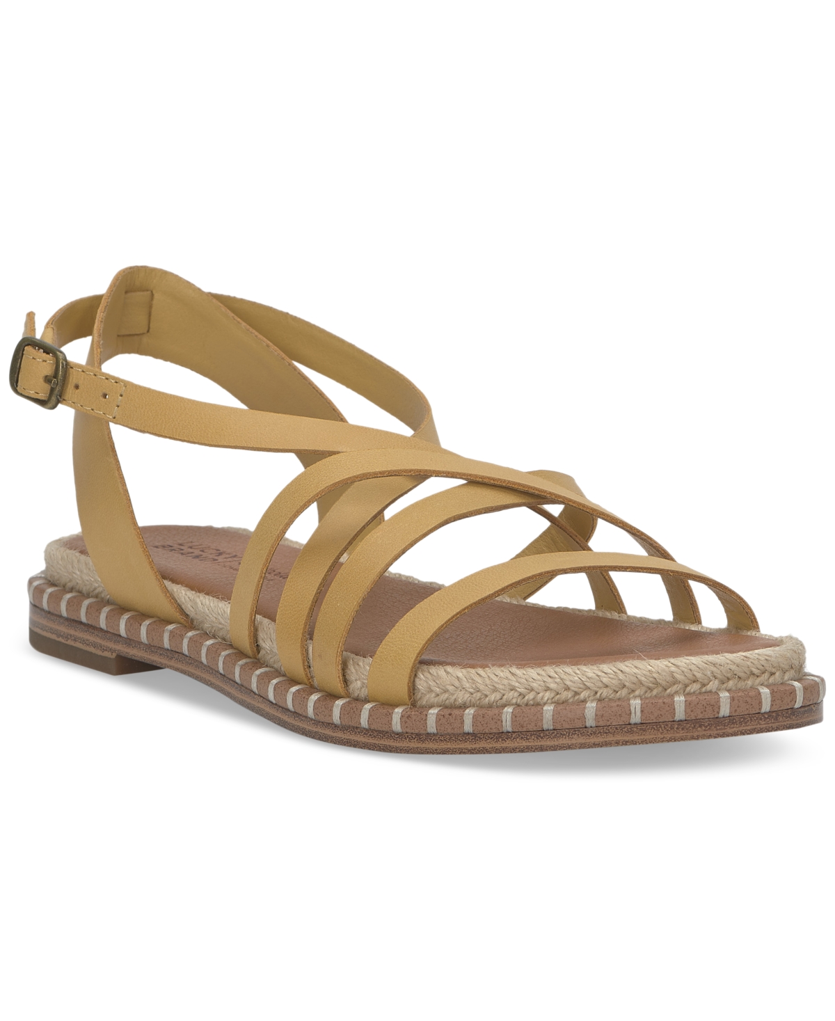 Click here for Lucky Brand Womens Kielly Strappy Whipstitch Flat... prices