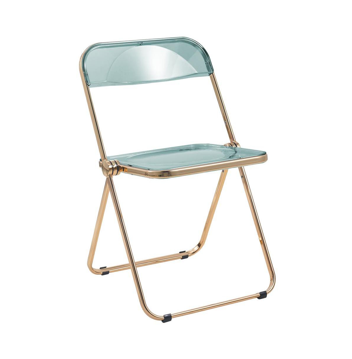 Click here for LeisureMod Lawrence Acrylic Folding Chair With Gol... prices