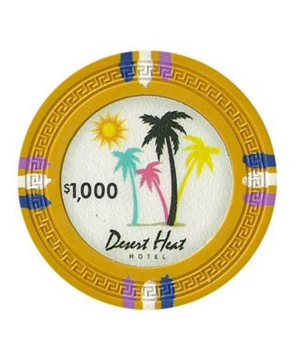 Slickblue Desert Heat Poker Chips 25-Pack - $1000 Denomination Set - Macy's