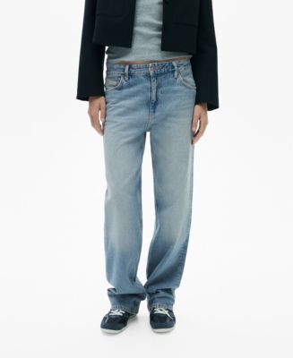 Mango Women's Benis Straight Low-Rise Jeans - Macy's