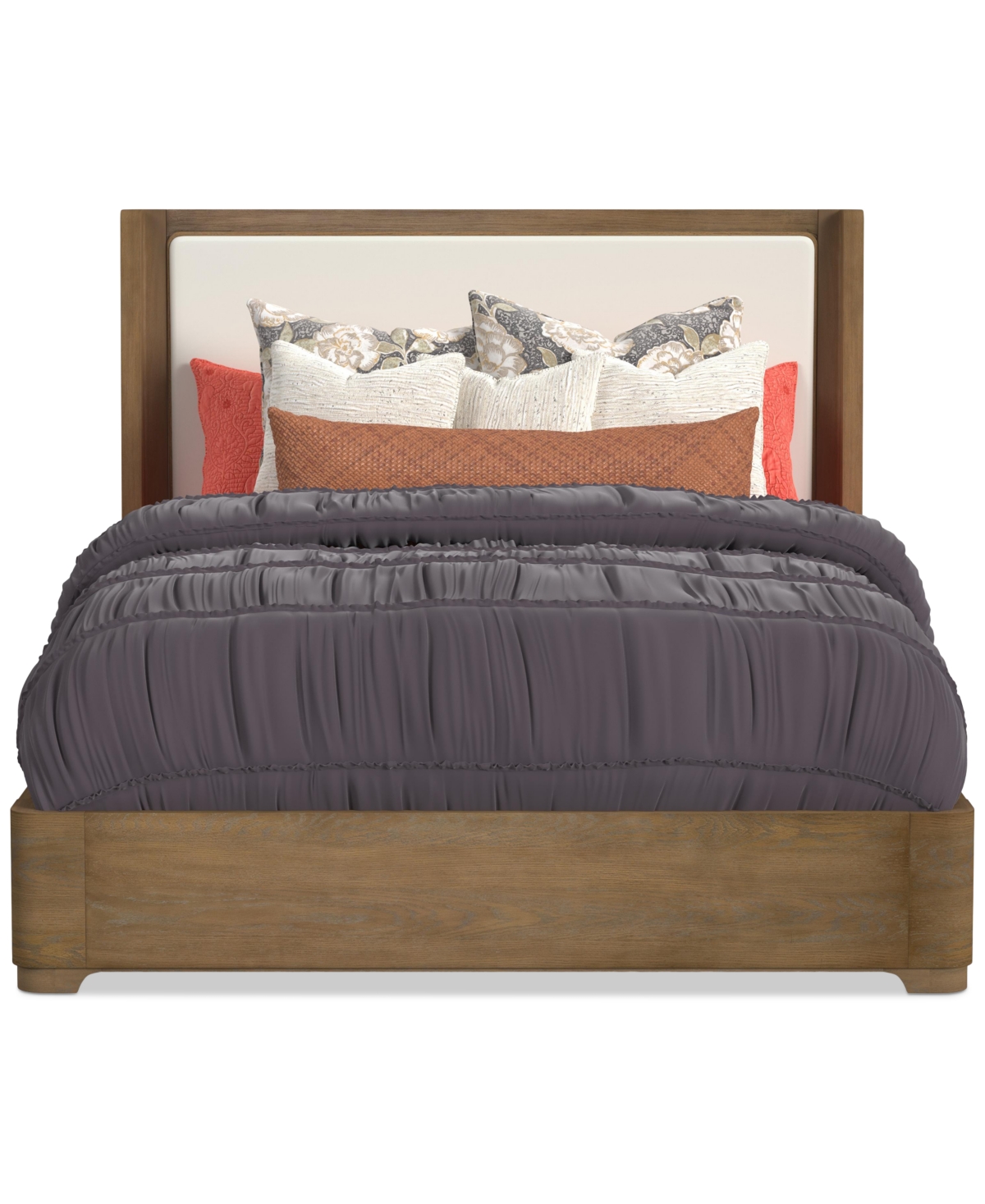 Click here for Nordic Queen Upholstered Storage Bed - Brown prices