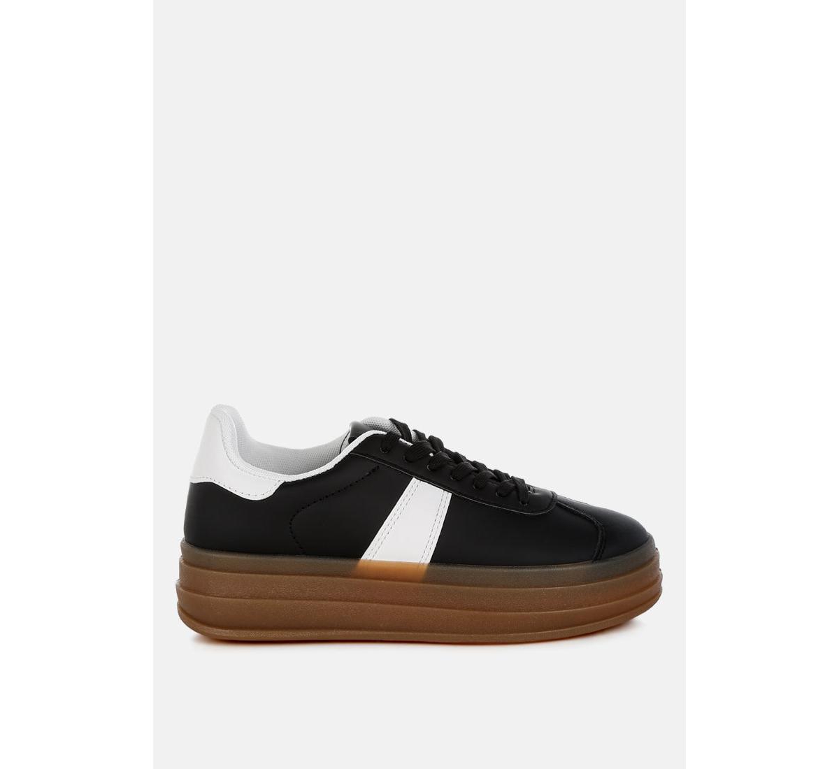 Click here for London Rag Knockout Faux Leather Lace-Up Sneakers... prices