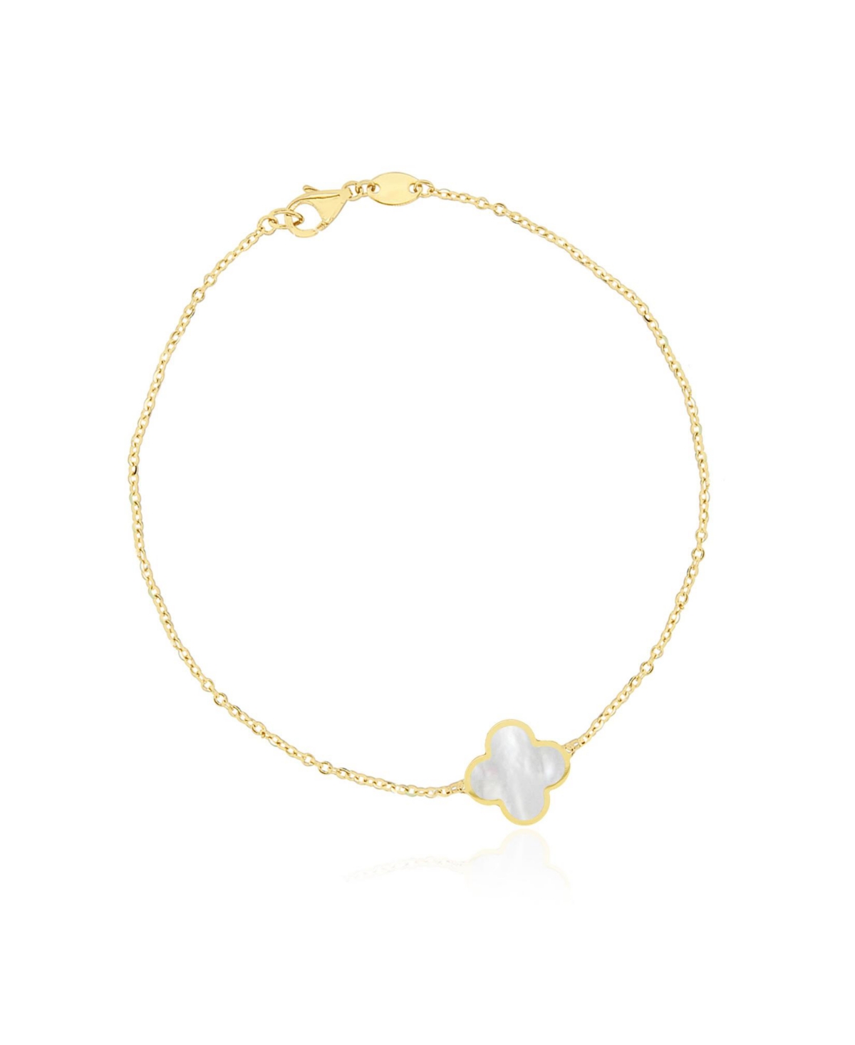 Click here for The Lovery Small Mother Single Clover Bracelet 14K... prices