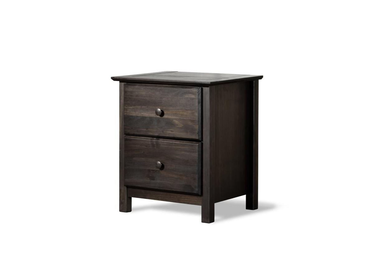 Click here for Solid Wood Nightstand with 2 Drawers – Farm... prices
