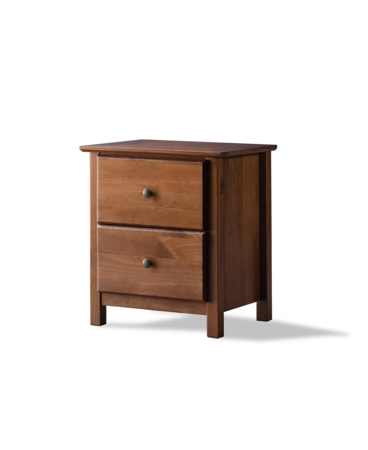 Click here for Solid Wood Nightstand with 2 Drawers – Farm... prices
