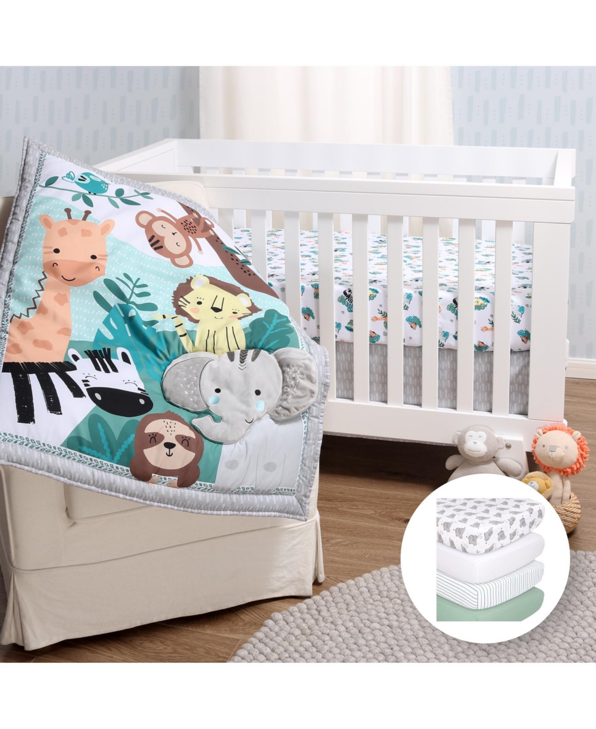 Click here for The Peanutshell Safari Adventures 7 Piece Baby Nur... prices