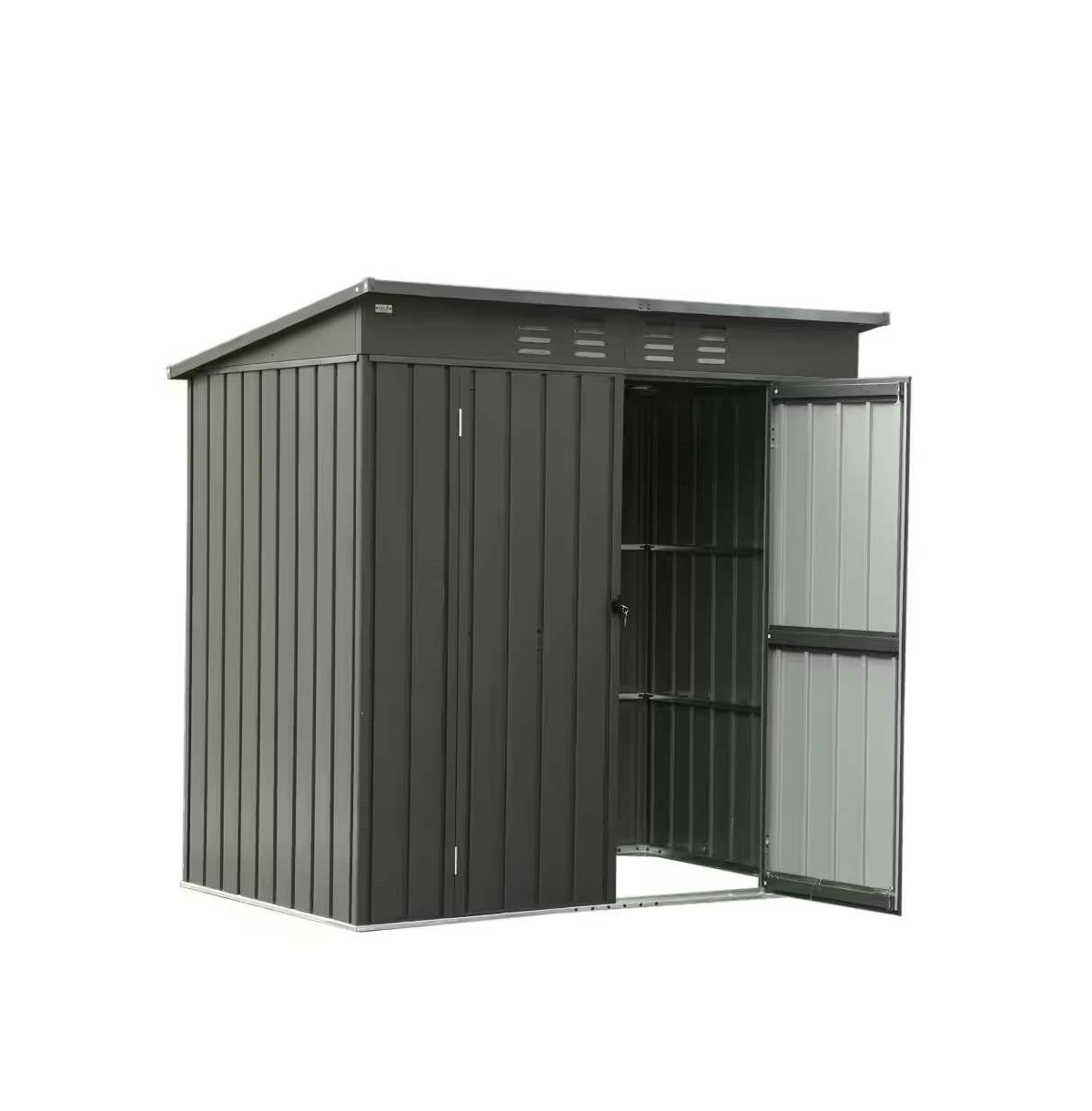 Slickblue Outdoor Galvanized Steel Metal Storage Shed for Durable and ...