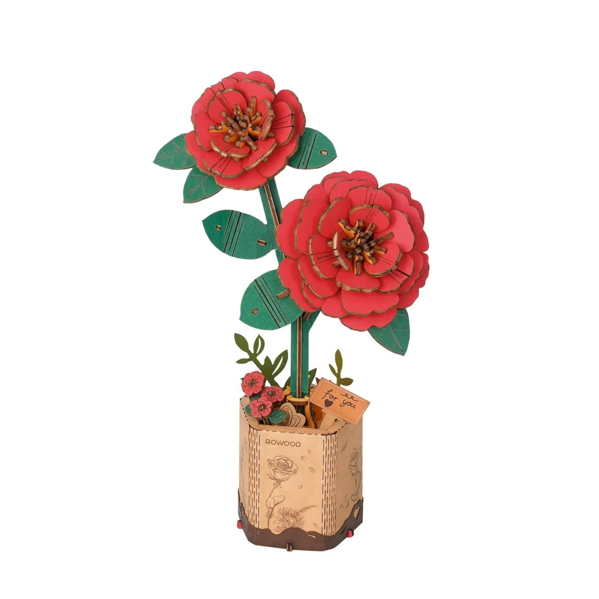 Click here for Robotime 3D Wooden Puzzle Red Rose Diy Model Build... prices
