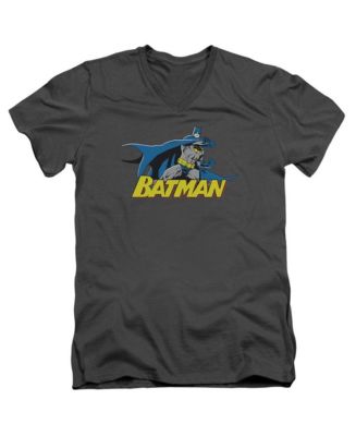 Batman Men's 8 Bit Cape Short Sleeve Adult V Neck Premium Cotton Tee ...
