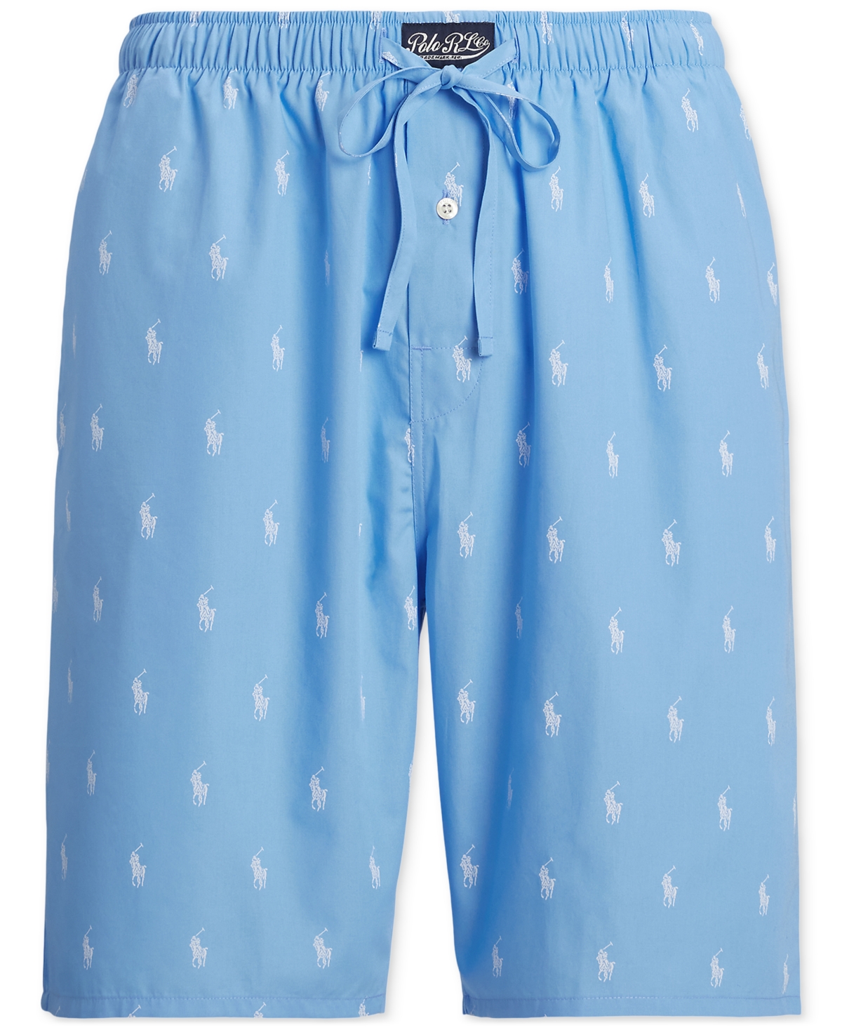 Polo Ralph Lauren Mens Woven Sleep Shorts - Chatham Blue / White Aopp