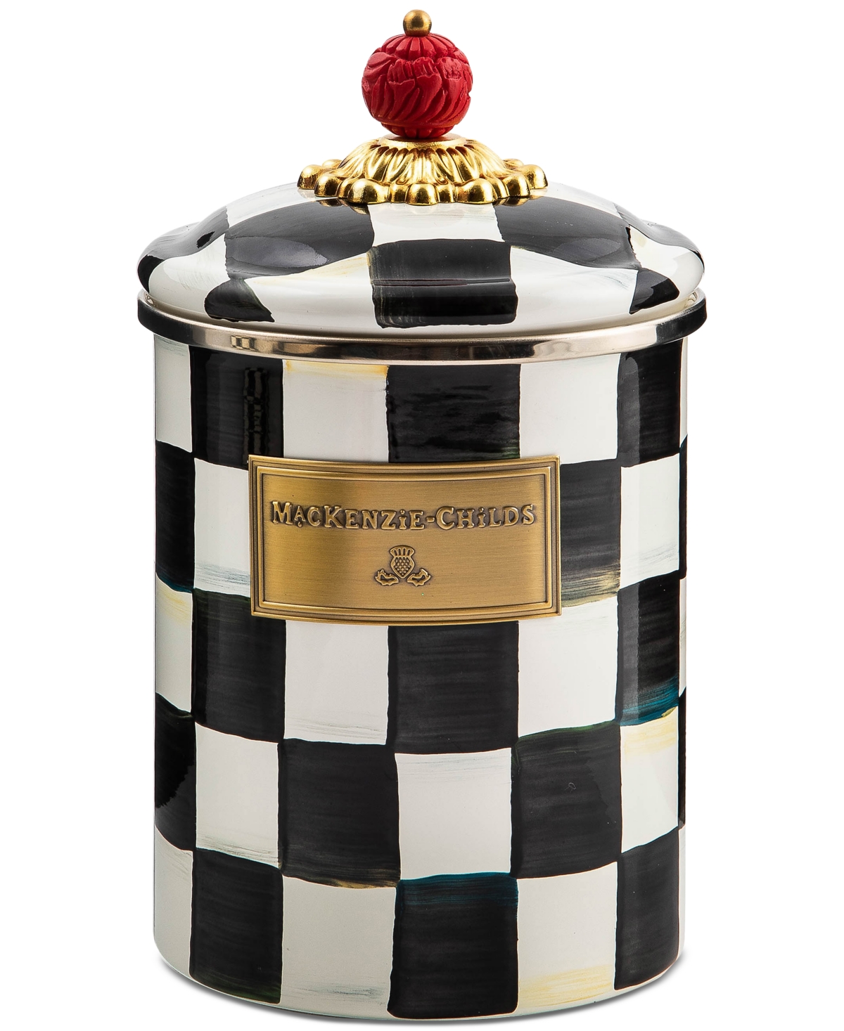 Click here for Mackenzie-Childs Courtly Check Medium Canister prices