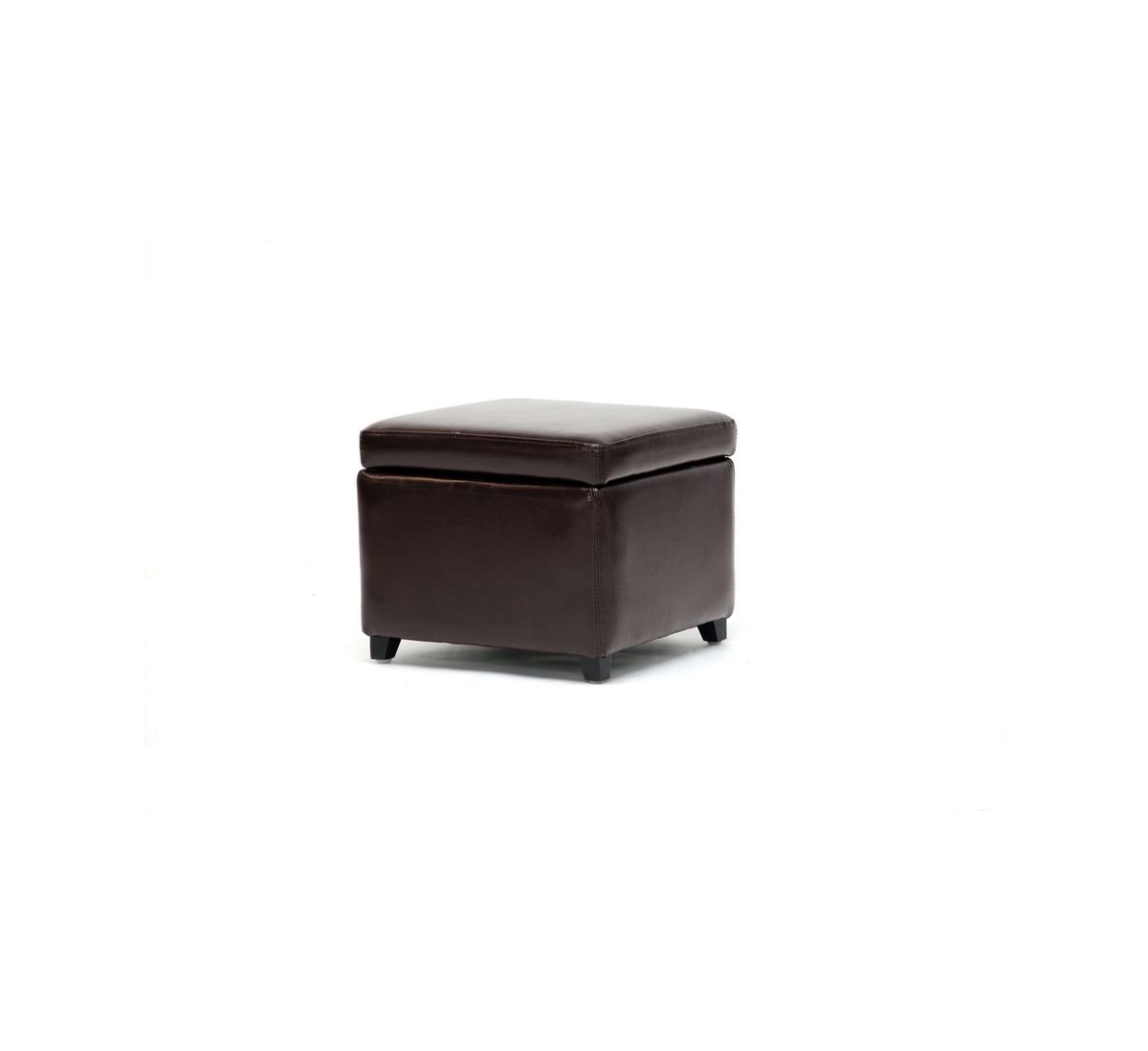 Click here for Baxton Studio Dark Brown Full Leather Small Storag... prices