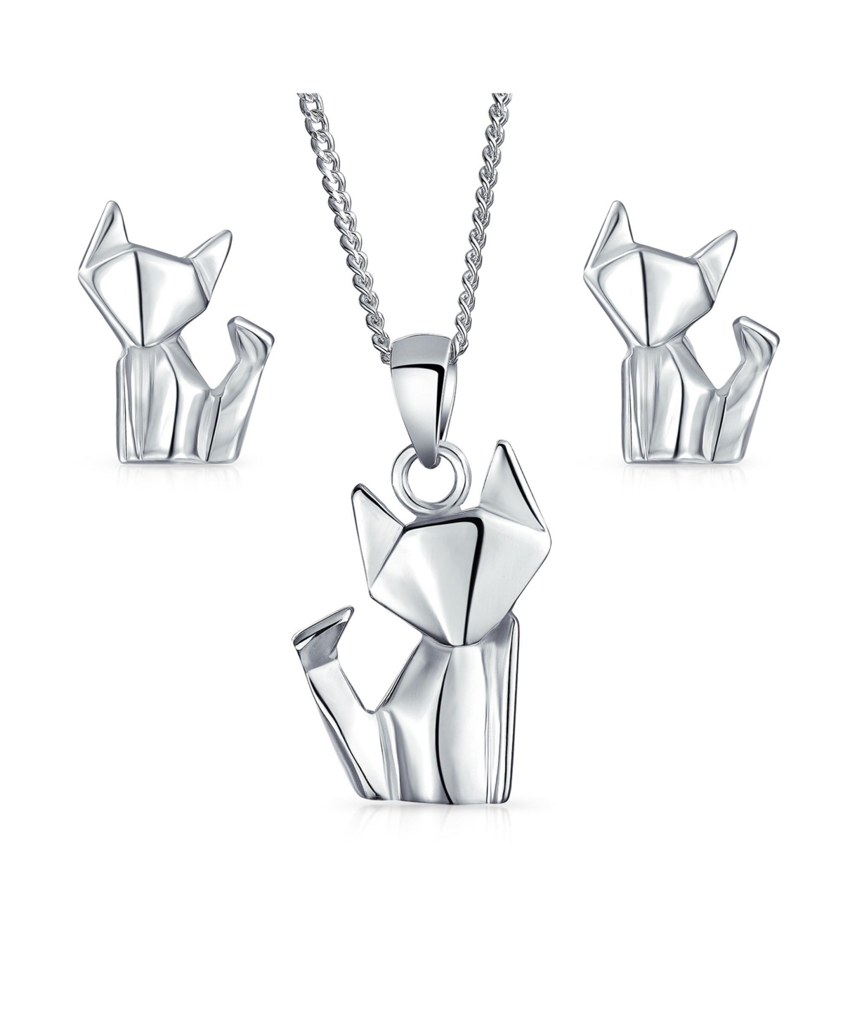 Click here for Bling Jewelry 3D Geometric Jewelry Set Origami Jew... prices