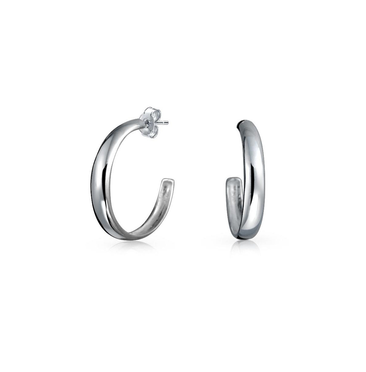 Click here for Bling Jewelry Lightweight Round Dome Hoop Huggie E... prices