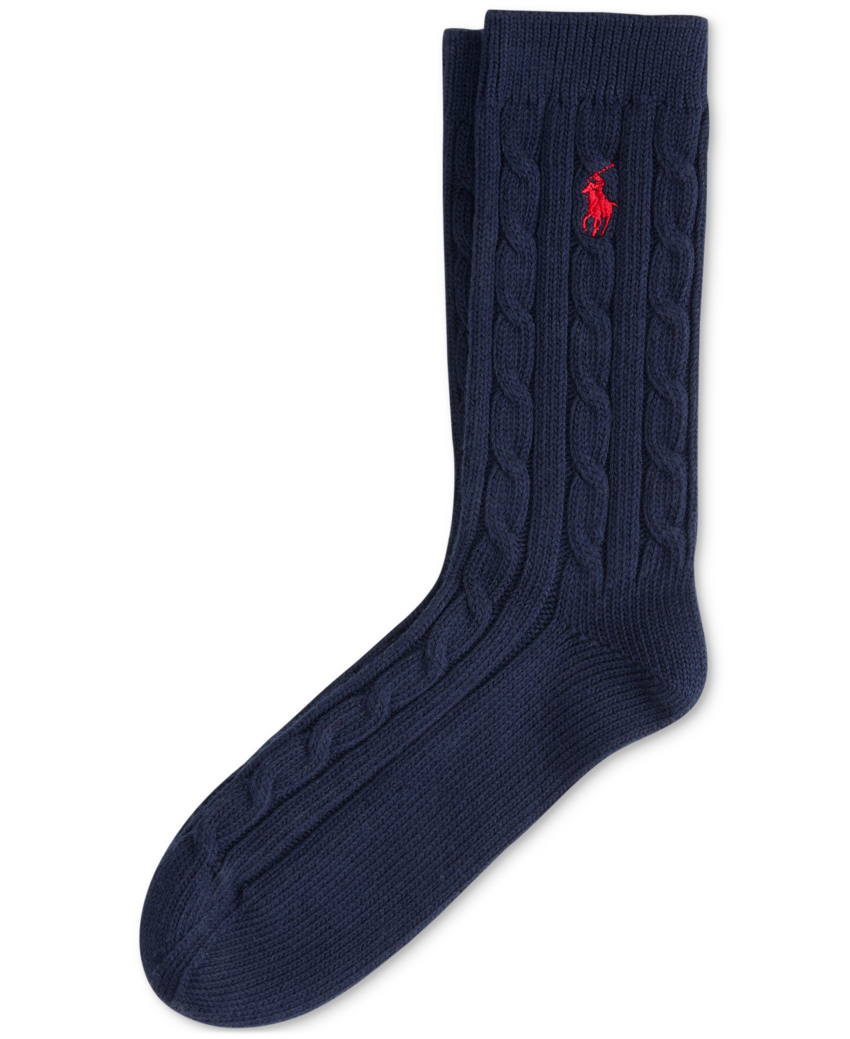 Click here for Polo Ralph Lauren Womens Cable-Knit Socks - Navy prices