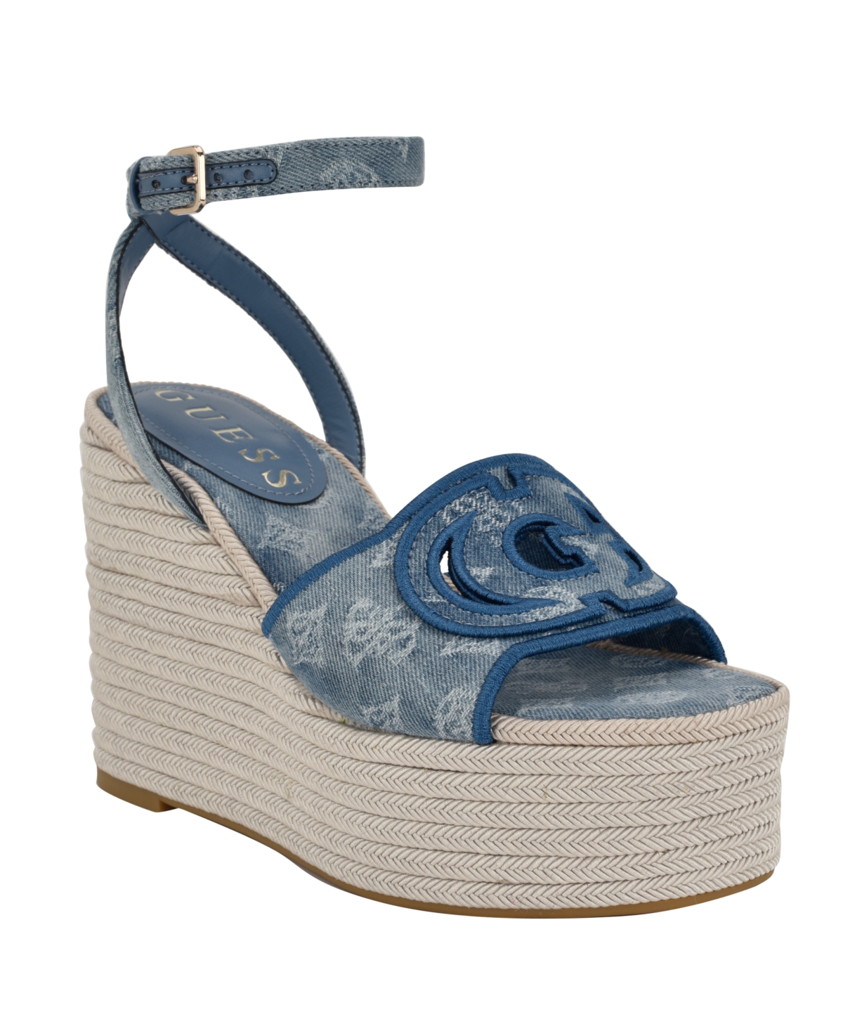 Click here for Guess Womens Tanveey Quattro G Cut-Out Platform Es... prices