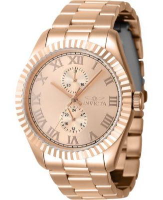 Invicta Men's 47433 Specialty Quartz Multifunction Rose Gold Dial Watch ...