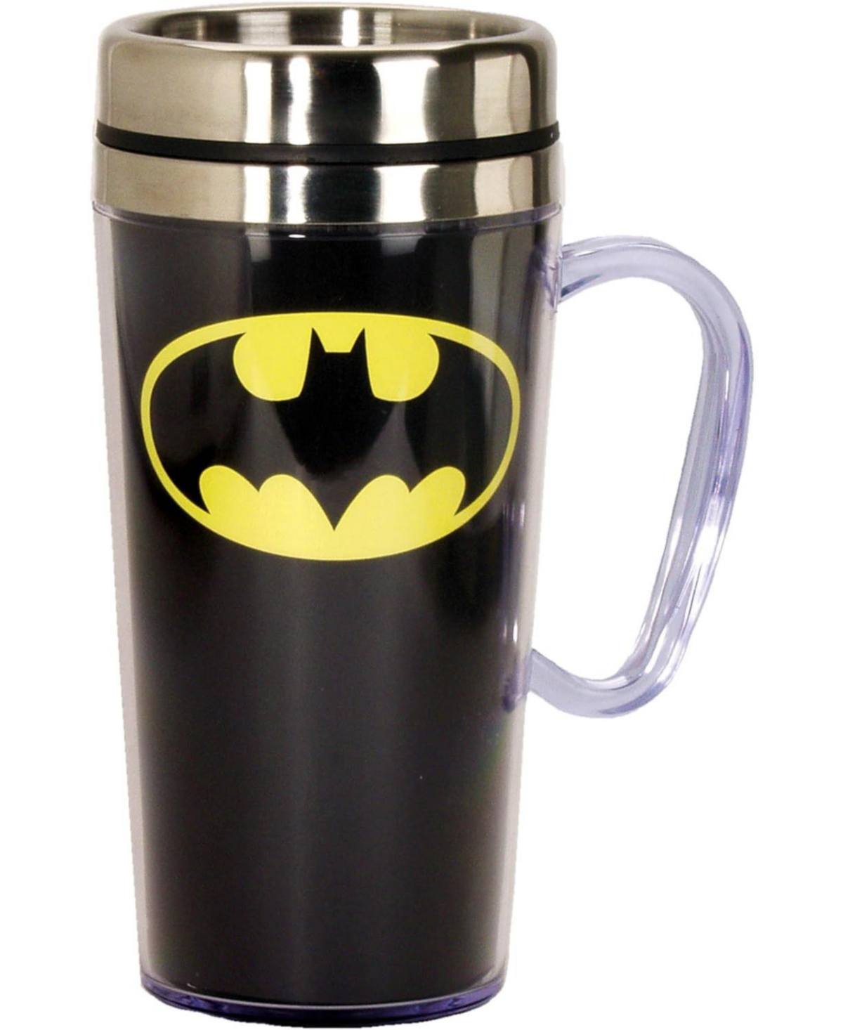 Click here for Spoontiques Batman Insulated Travel Mug  15 oz  Bl... prices