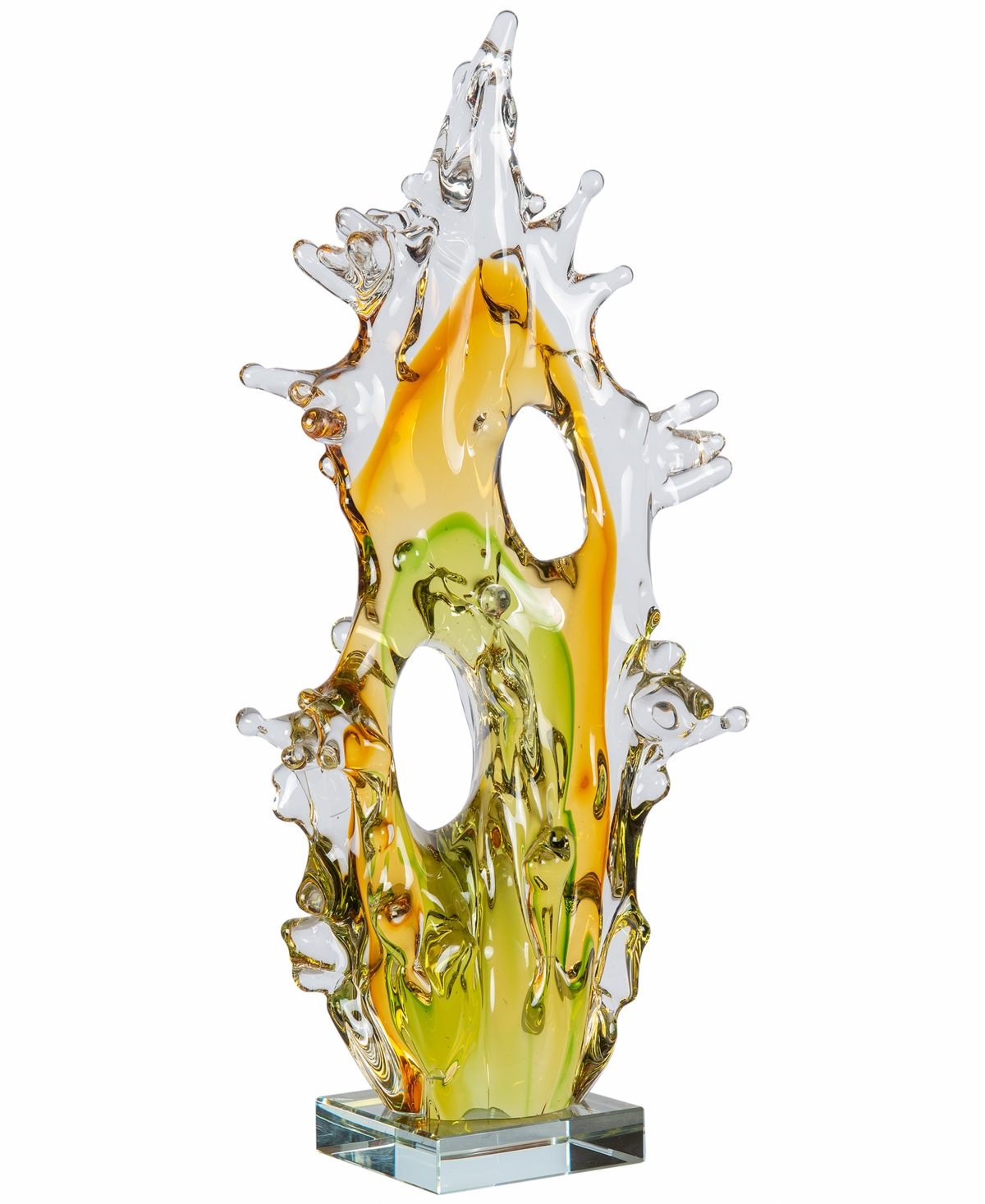 Click here for Dale Tiffany 15.75 Mauna Kea Art Glass Sculpture -... prices
