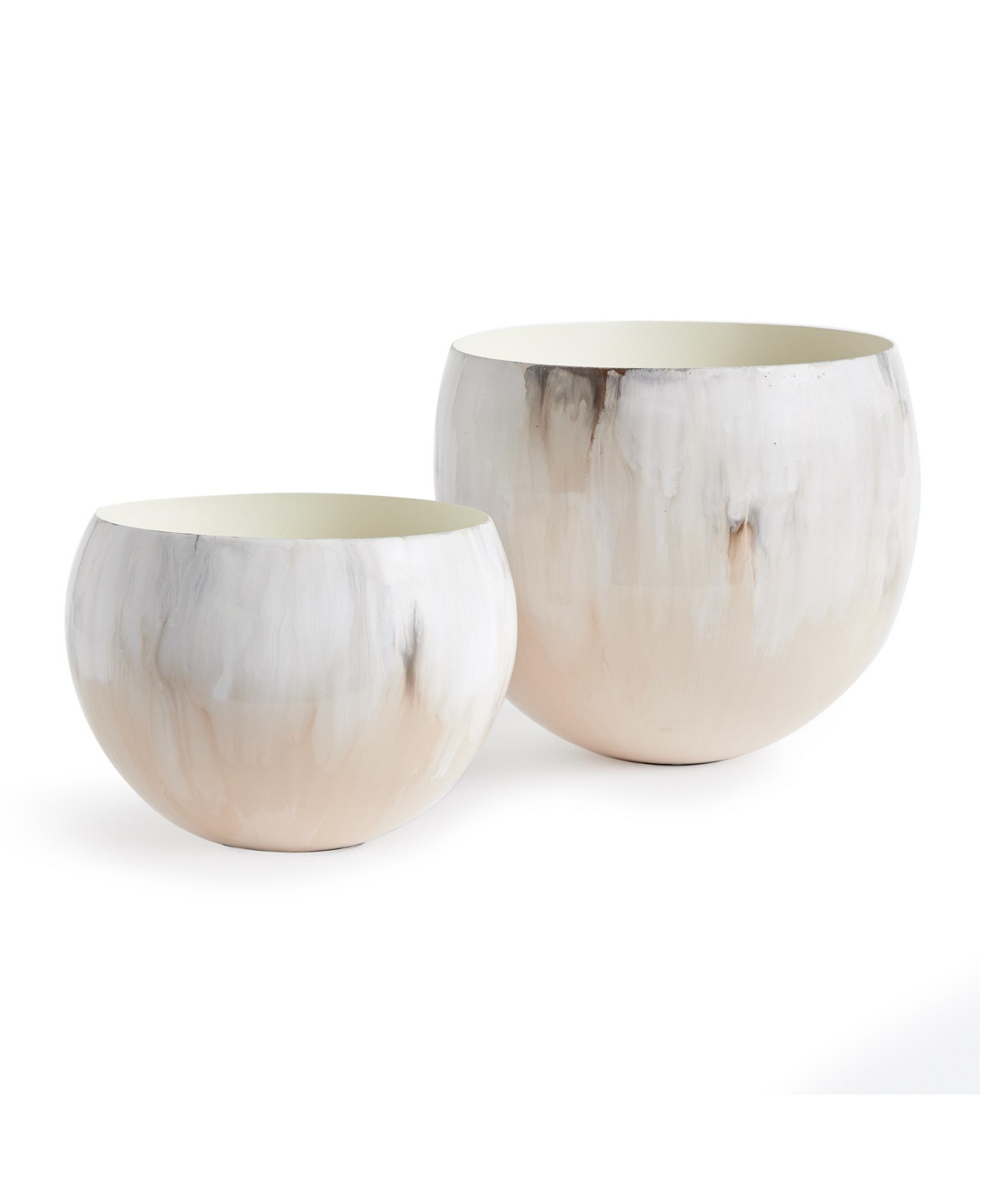 Click here for Kona Cachepots Set of 2 - White prices