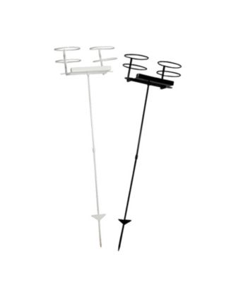 Sunnydaze Decor Heavy Duty Outdoor Beverage/Drink Holder Stakes with ...