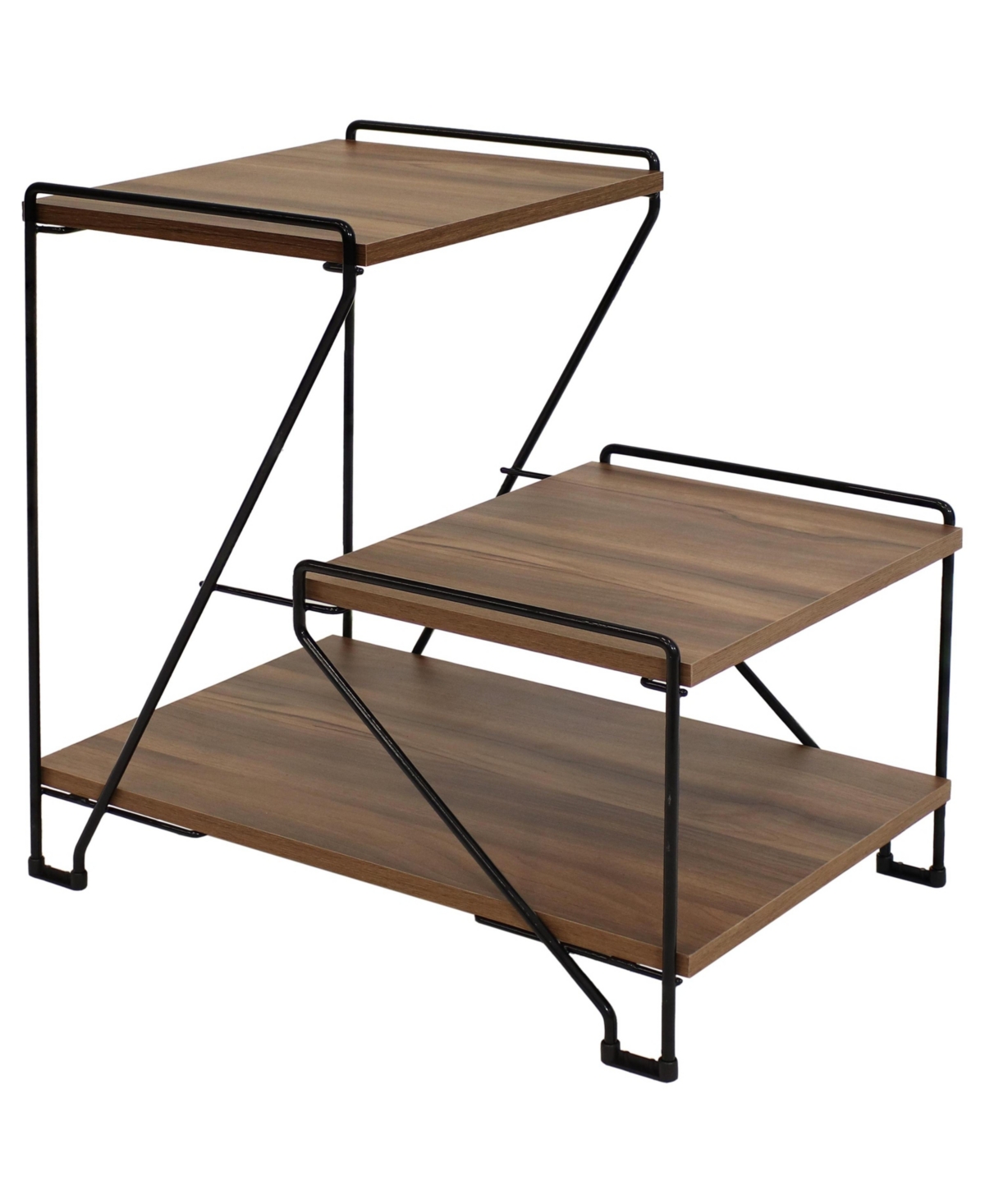 Click here for 3-Tiered Steel Wire Indoor Accent Table with Faux... prices