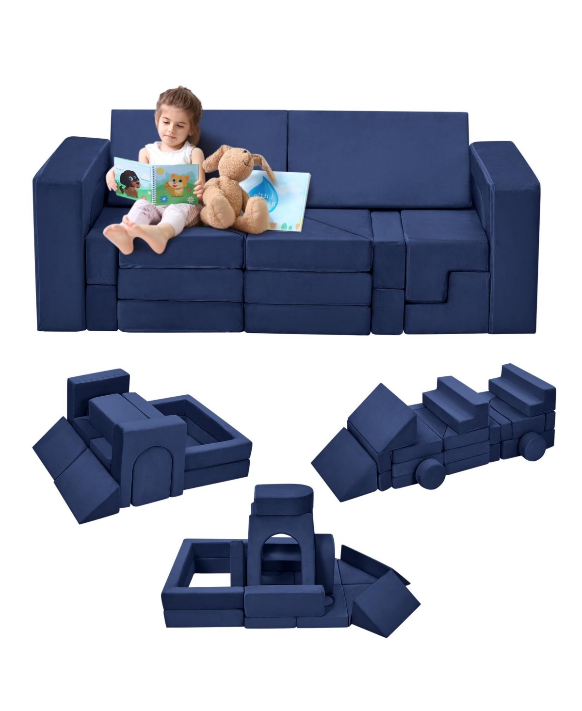 Click here for gaomon 22-Piece Modular Kids Play Couch  Convertib... prices