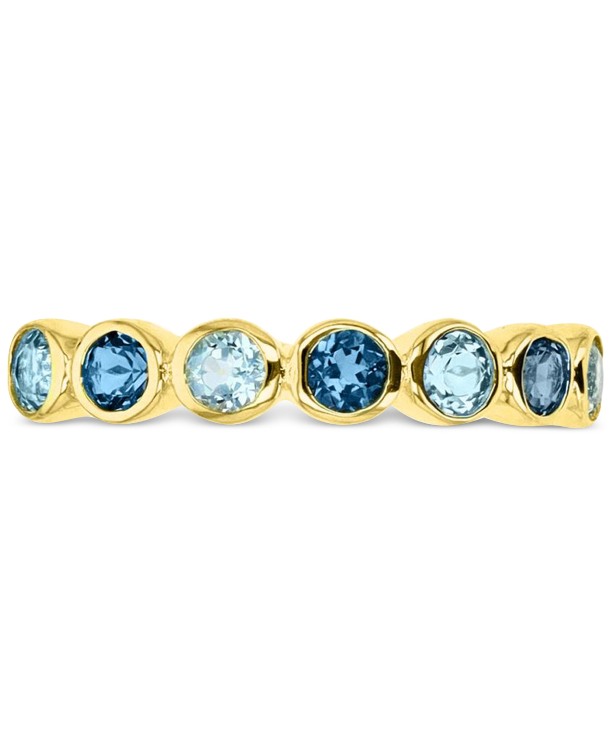 Click here for Lab-Created Blue Sapphire Stack Ring (1-1/2 ct. t.... prices