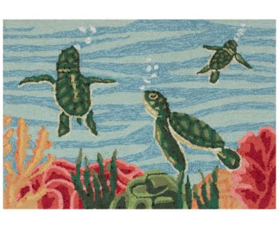 Click here for Liora Manne Frontporch Swimming Baby Turtles Rug C... prices