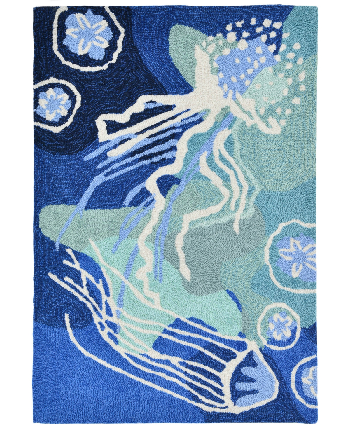 Click here for Liora Manne Capri Jelly Fish 18x26 Area Rug - Ocea... prices