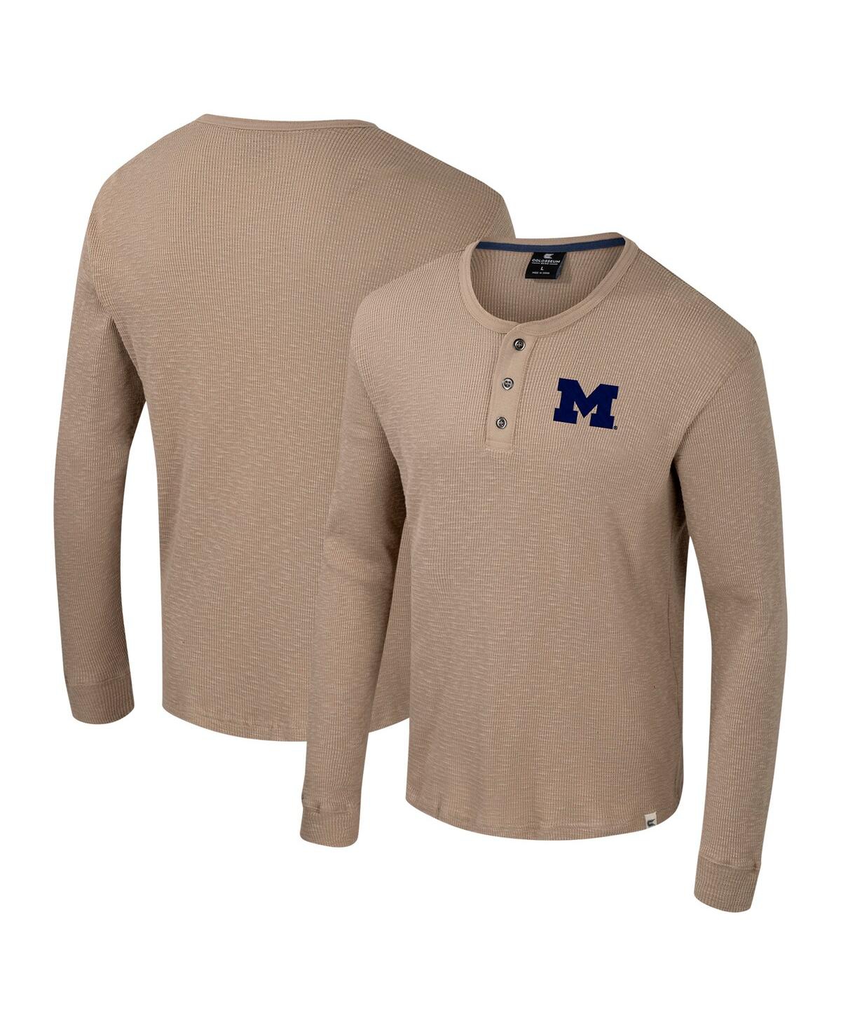 Click here for Colosseum Mens Tan Michigan Wolverines Great Outdo... prices