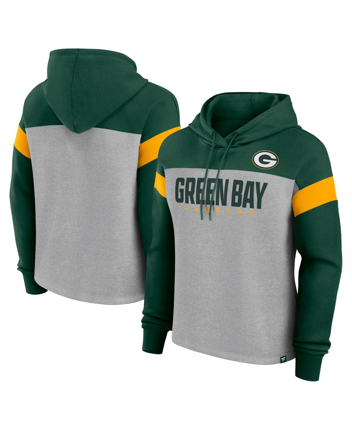 Click here for Fanatics Womens Heather Gray/Green Green Bay Packe... prices