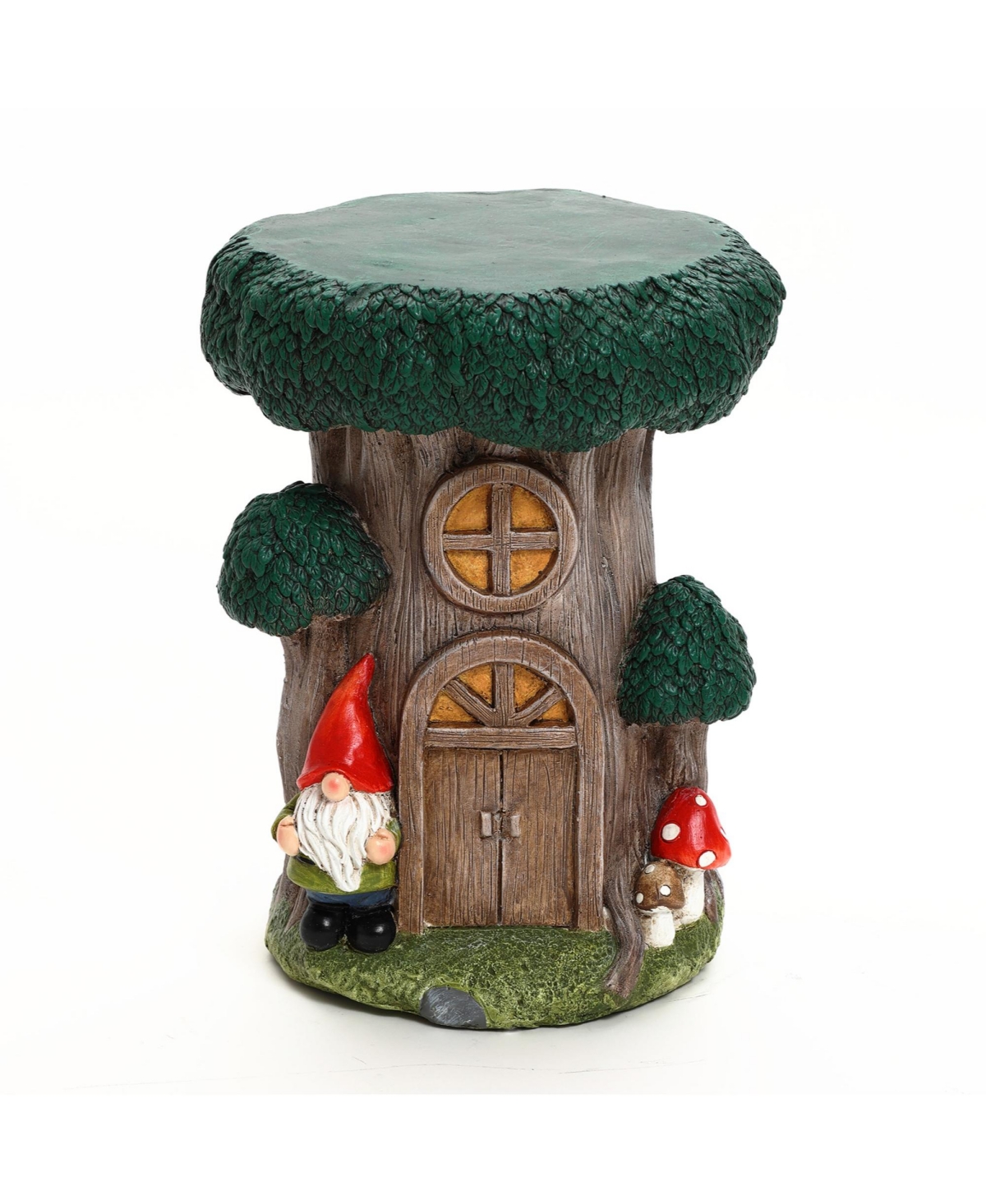 Click here for LuxenHome Gnome Tree Stump MgO Indoor and Outdoor... prices
