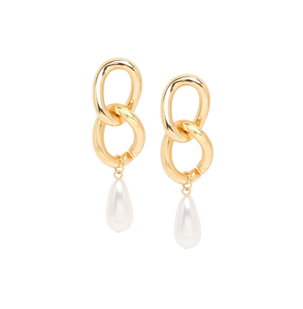 Click here for Party Pearls Drop Earring - Gold prices